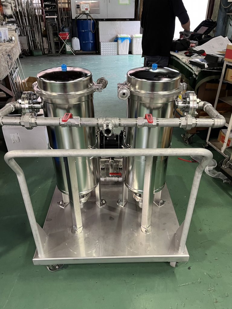 納入事例｜リン酸マンガンの循環ろ過装置 | 株式会社エイチツー